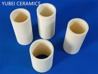 China 1600℃ Refractory Ceramic Tubes Yellow 99% Alumina Ceramic Sleeves for sale