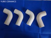 China 90° Al2O3 Alumina Ceramic Elbow , Wear Resistant Industrial Special Ceramics for sale