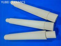 China Ivory Electrical Ceramic Rods 3.85g/cm3 Insulating Alumina Threaded Ceramic Rods for sale