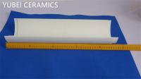 China Semicircle Ceramic Insulation Tube White / Ivory Ceramic Sleeve Bushing for sale