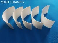 China Semicircle Ceramic Insulation Tube White / Ivory Ceramic Sleeve Bushing for sale