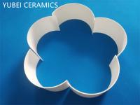 China Semicircle Ceramic Insulation Tube White / Ivory Ceramic Sleeve Bushing for sale