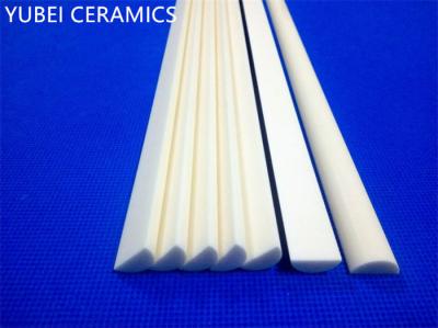 China Semicircular 99% Aluminum Oxide Ceramic Rod With High Chemical Resistance for sale