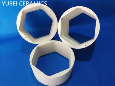 China Inner Hexagon High Alumina Ceramic Tube For Mechanical Parts for sale