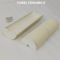 China High Density 99% Al2O3 Alumina Ceramic Half Tubes For Harsh Environments for sale