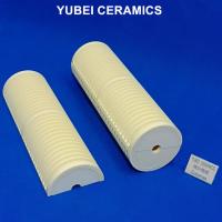 China High Density 99% Al2O3 Alumina Ceramic Half Tubes For Harsh Environments for sale