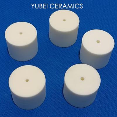 China Insulation And High Temperature Resistant 99% light yellow Alumina Ceramic Cylindrical Spacer for sale