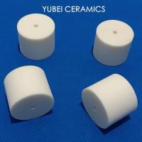 China Insulation And High Temperature Resistant 99% light yellow Alumina Ceramic Cylindrical Spacer for sale