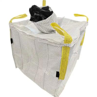 China Conductive FIBC Bulk Bag Antistatic Big PP Woven Container 1 Ton for sale