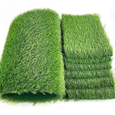 China Outdoor Artificial Green Grass 35mm Turf Artificial Grass Landscape Natural Synthetic Turf for sale