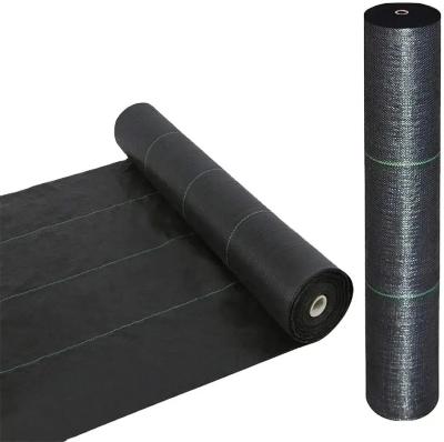 China Black White Green Fabric Roll For Plants Woven Geotextiles With UV Stabilization Width 0.4 M-5.25 M Length Customizable for sale