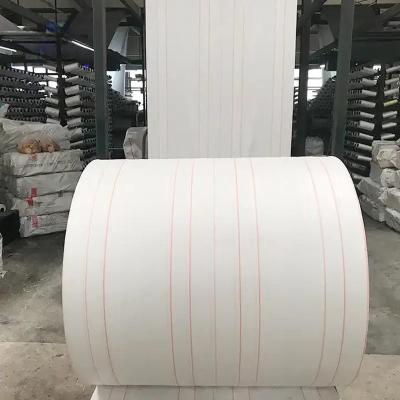China White PP Plastic Woven Bag Roll Material Transparent White Woven Cloth Roll For Conductive FIBC Fabric for sale