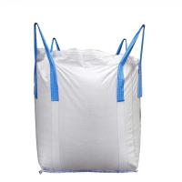 China 1 Ton Thick Wear-Resistant White Woven Space Bag For Sludge And Solid Waste for sale