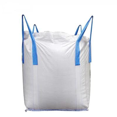 China 1 Ton Thick Wear-Resistant White Woven Space Bag For Sludge And Solid Waste for sale