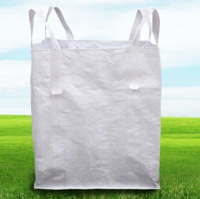 China 1 Ton Woven PP Jumbo Bag High Load Capacity Tear Resistant Design For Industrial Material Handling for sale