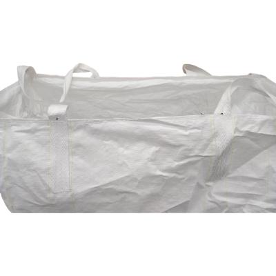 China Durable 1 Ton Jumbo Bag Woven PP Bulk Sack Reinforced Structure Tear Resistant For Industrial Use for sale