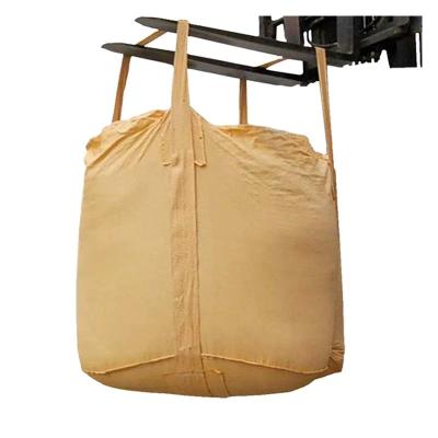 China Tear Resistant High Strength 1 Ton PP Woven Jumbo Sack Heavy Duty Body Stable Bearing For Raw Material Storage for sale