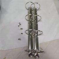 China High Quality A4 Model 292-4-5-0-26 Electroplating Hardware Binder Iron Buckle 4 Rings Circular Clip File Folder Accessories for sale