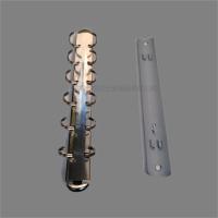 China Chengrun American A7/6 Ring Stationery Loose-leaf File Fastener Electroplated Silver Leather Cardboard Hand Ledger Metal Folder for sale
