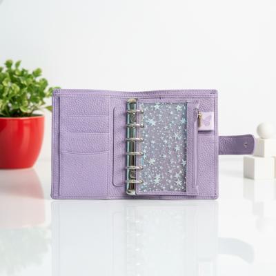 China Chengrun Hardware Hand Ledger A7 20 Lavender Purple Litchi Pattern (Chinese Cowhide First Layer) Guangdong China for sale