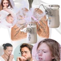 China Portable Vibrating Mesh Inhaler Battery and DC 5V USB Powered for Medical Treatment for sale