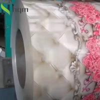 China Flower Pattern Prepainted Galvanized Steel Sheet In Coil 800mm-1500mm for sale