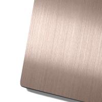 China TISCO Rose Gold No.8 Stainless Steel Sheet Plate 1219x3048mm 0.5-3mm for sale