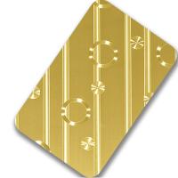 China TISCO Rose Gold No.8 Stainless Steel Sheet Plate 1219x3048mm 0.5-3mm for sale