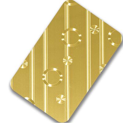 China TISCO Rose Gold No.8 Stainless Steel Sheet Plate 1219x3048mm 0.5-3mm for sale
