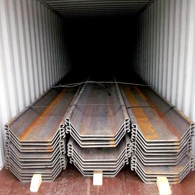China AZ48-700 AZ50-700 AZ52-700 Z Type Larssen Steel Sheet Pile S275 S355 Hot Rolled for sale