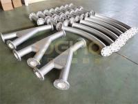 China Impact Resistant Ceramic Sleeve Lined Pipe Fittings Thickness 10mm for sale
