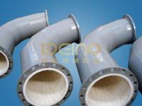China Wear Resistant Ceramic Pipe Ceramic Lined Pipe With Flanges for sale