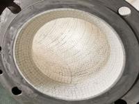 China Corrosion Resistance Wear Resistant Ceramic Pipe in cement for sale