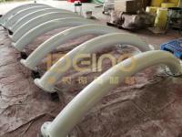 China Power Plant Cement Pulverized Coal Pipeline High Alumina Ceramic Tube For High Temperature Industries for sale