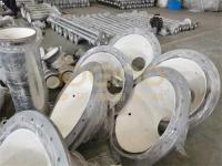 China Wear Resistant Ceramic Pipe Ceramic Lined Pipe With Flanges for sale