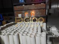 China Industrial Ceramic Pipe Lining 500mm Diameter For Abrasive Material Transport In Cement Plants for sale