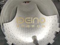 China Industrial Ceramic Pipe Lining 500mm Diameter For Abrasive Material Transport In Cement Plants for sale