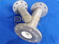 China Non Shedding Ceramic Lined Tube Metal Lithium Battery Ceramic Pipe for sale