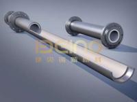 China Lithium Battery Ceramic Sleeve Lined Pipe Anti Wear Ceramic Lined Pipe Fittings for sale