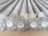 China Lithium Battery Ceramic Sleeve Lined Pipe Anti Wear Ceramic Lined Pipe Fittings for sale