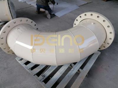 China Misaligned Design Alumina Ceramic Pipe Ceramic Lined Pipe Elbows for sale