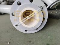 China Alumina Ceramic Lined Pipe Bend Light Weight Seamless With No Bumps for sale