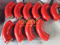 China Industrial Ceramic Concrete Pump Pipe Iron Pipe Elbow ISO Certificate  ceramic wear resistant concrete pump pipe for sale