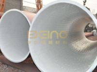 China Large Diameter Wear Resistant Ceramic Pipe Patch Ceramic Composite Pipe for sale
