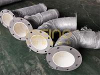 China Diameter 50mm Ceramic Lined Steel Pipe Elbow Tile Lined Ceramic Coated Pipe for sale