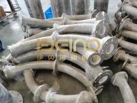China High Strength Alumina Wear Resistant Ceramic Pipe For Industrial Glazed Surface for sale