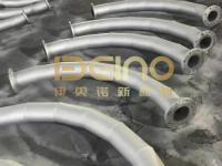 China Diameter 250mm Alumina Ceramic Elbow Wear Resistant Ceramic Lined Steel Pipe for sale