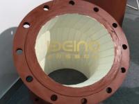 China Light Weight Ceramic Lined Elbows Ceramic Lining Pipe With Smooth Inner Wall for sale