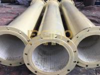 China Custom Wear Resistant Ceramic Pipe Ceramic Lined Bends For Power Generation for sale