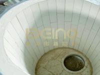 China Diameter 50mm Ceramic Lined Steel Pipe Elbow Tile Lined Ceramic Coated Pipe for sale